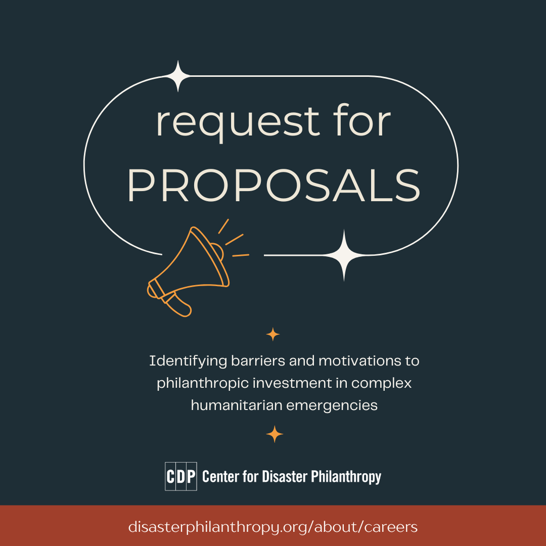 Request for Proposal: Identifying barriers and motivations to ...